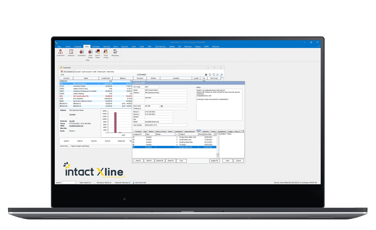 Business Management Software | Small Business Software | Intact Xline