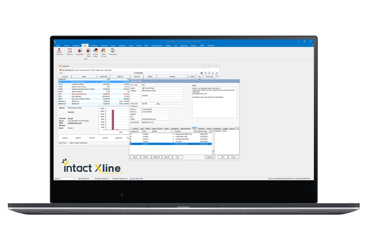 Business Management Software | Small Business Software | Intact Xline